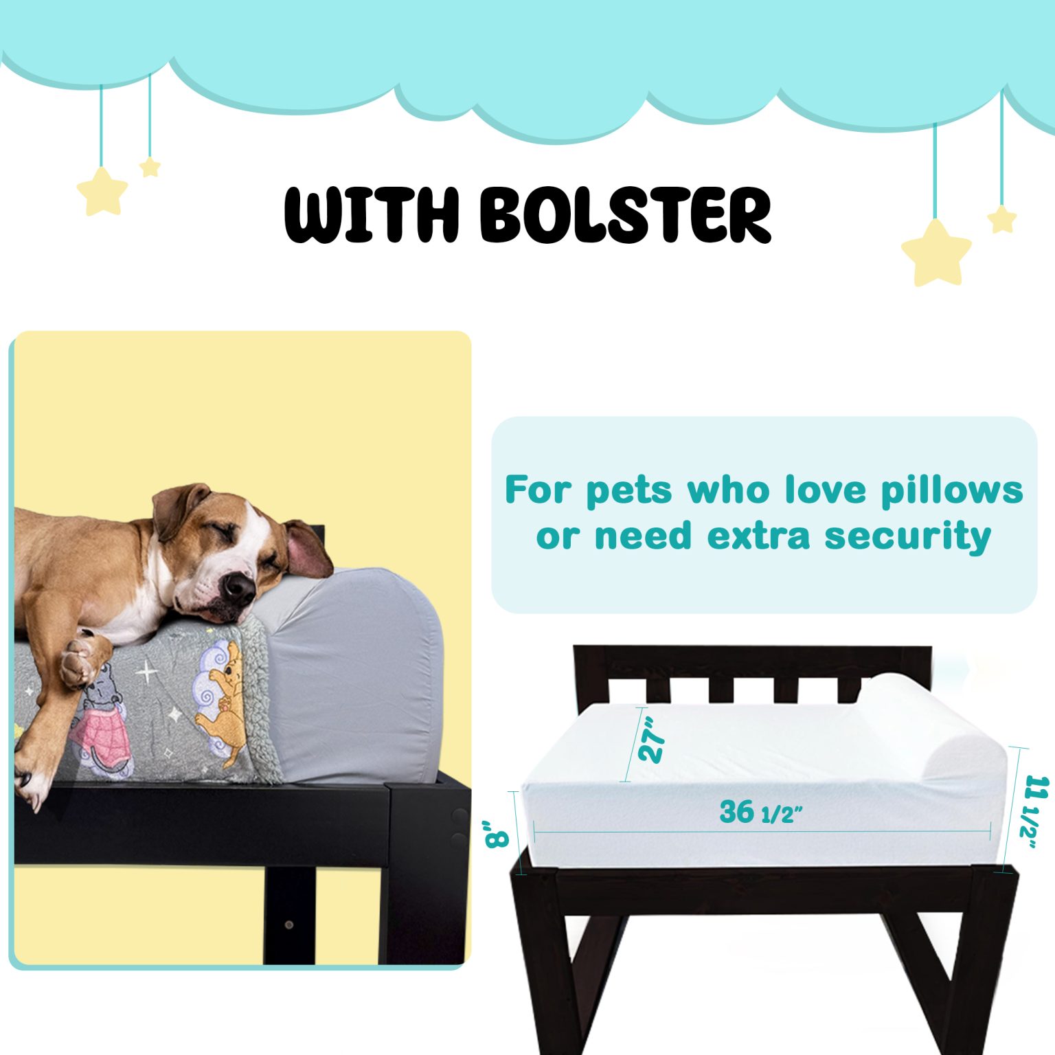 Bedside Pet Bed Bundle - Sleepy Hippo
